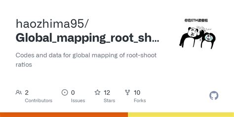 Global Mapping Root Shoot Ratio Rsr Data Readme Md At Master · Haozhima95 Global Mapping Root