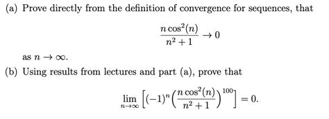 solved a prove directly from the definition of convergence