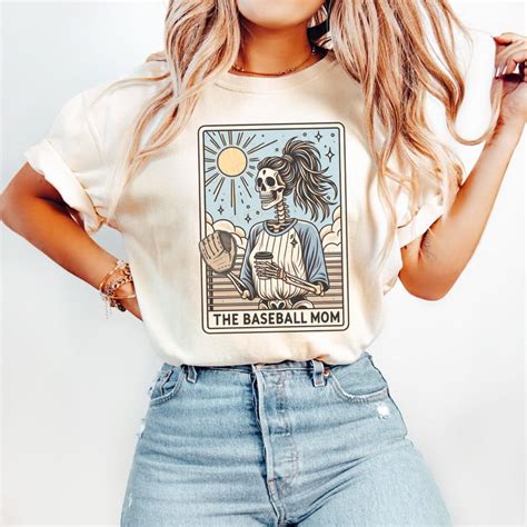 Baseball Mom T Shirt Baseball Mom Tarot Card T Shirt Halloween