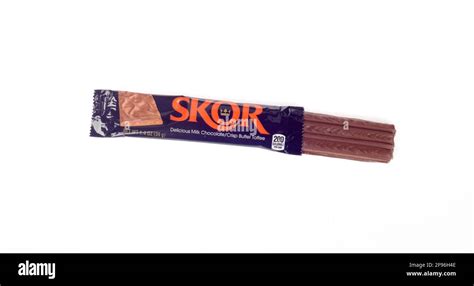 Skor Candy Bar With Chocolate And Toffee By The Hershey Company Stock