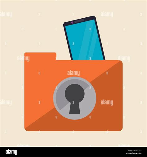 Data Security Design Protect Icon Data Center Illustration Vector