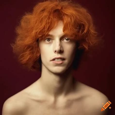 Casual Red Haired Man With Wavy Hair On Craiyon