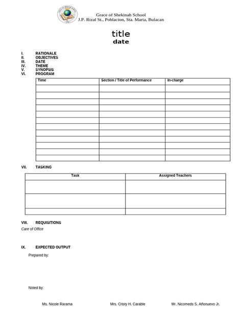 Proposal Sample Format Pdf