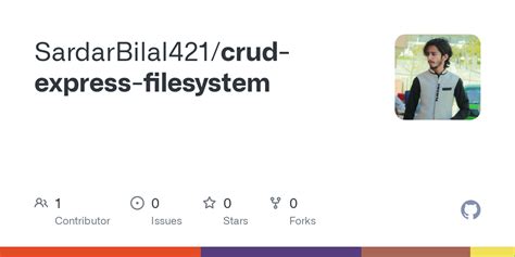 GitHub SardarBilal421 Crud Express Filesystem