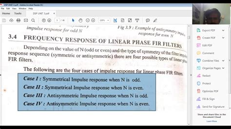 Dsp Fir Filter Fourier Series Problem Youtube