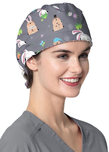Hello Print Cap Scrubs And Beyond