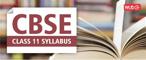 CBSE Class 11 Syllabus 2024 25 MTG Learning Media Resources