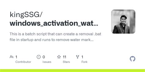 Windows Activation Watermark Remover Removetool Bat At Main KingSSG