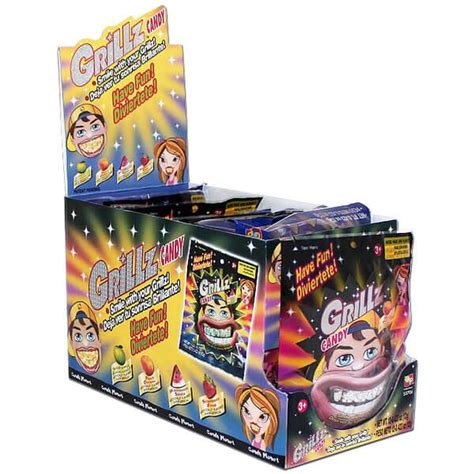 Grillz Metal Teeth Candy Packs 12 Piece Box Bestcandyshop
