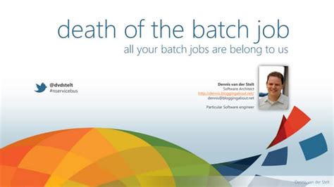 Death Of The Batch Job Nservicebus Sagas Pdf