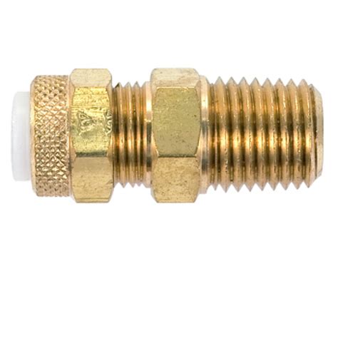 Poly Type Brass Male Connector Fits 38in Tubing 14in Pipe Thread Sale