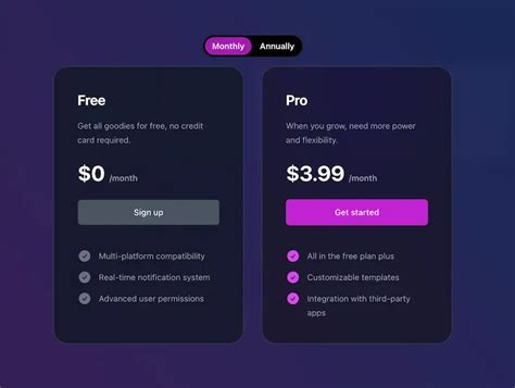 Pricing Page Generator React Vue Shadcn Ui And Tailwind Css Make Custom Nextjs Codebases