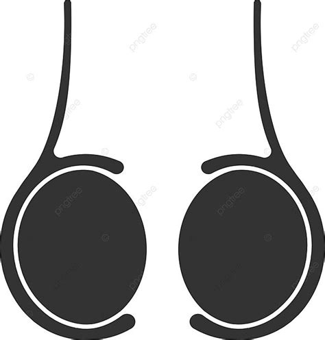 Testicles Glyph Icon Illustration Black Organ Vector Illustration