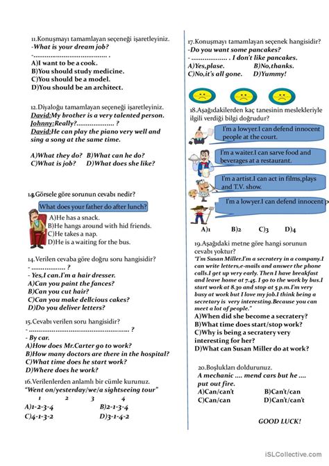 Quız English Esl Worksheets Pdf And Doc