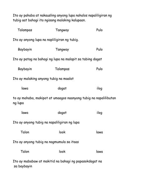 Anyong Lupa Worksheets For Grade 1 Breadandhearth The