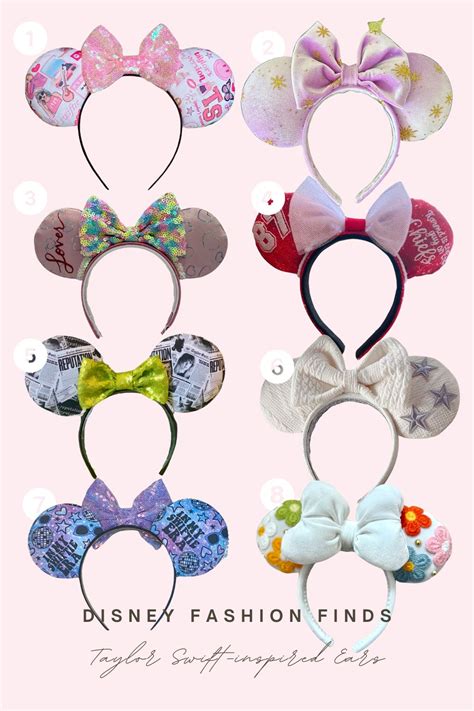 Unique Taylor Swift Mouse Ears For Your Favorite Era Disney Fashion Finds