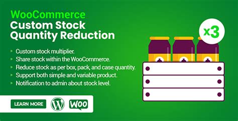 woocommerce custom stock quantity reduction motif creatives