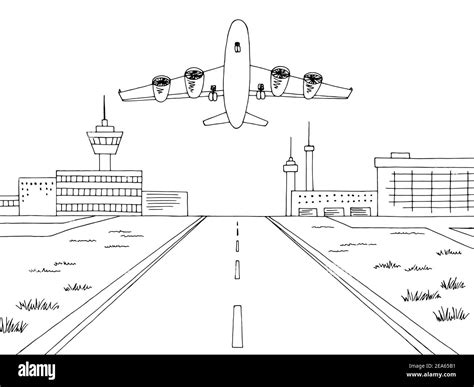 Luchthaven Clipart Zwart Wit Airport Logo Black Clipart Travel