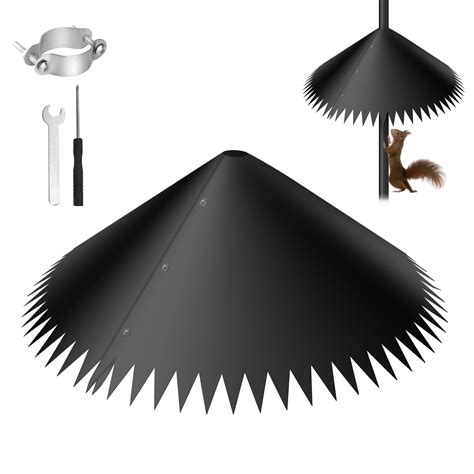 19 Squirrel Baffle For Bird Feeder Pole Eeekit Outdoor Wrap Around