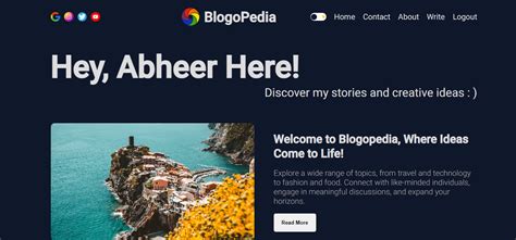 Github Msitabheer20blogopedia A Fully Functional Blogging Application Using Next Js