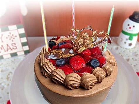 Jp 【クリスマスケーキ】チョコ＆いちごショートケーキ ホール5号（5 6人分） 神戸スイーツ 食品・飲料・お酒