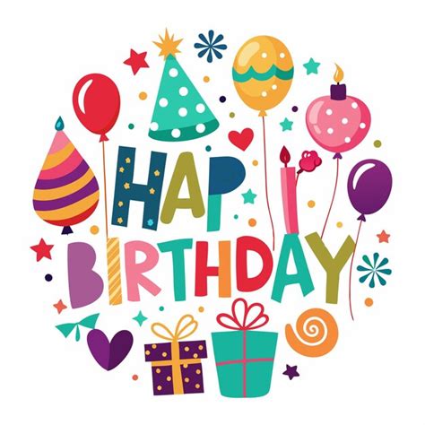 Счастливого дня рождения Премиум Ai сгенерированный вектор