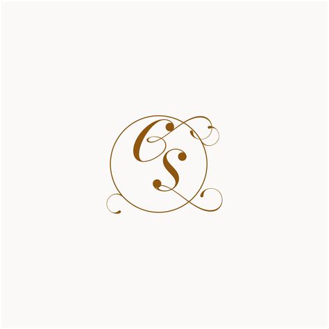 Cs Wedding Monogram Initial In Perfect Details 34902546 Vector Art At