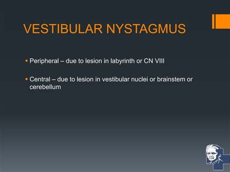 Vestibular Function Test Pptx Brain And Nervous System Disorders Diseases And Conditions