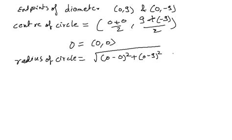 Solvedwe Can Find An Equation Of A Circle If We Know The Coordinates
