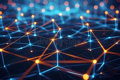 Global Network, Data Connections, Digital Nodes, Futuristic Technology, Abstract Structure ...
