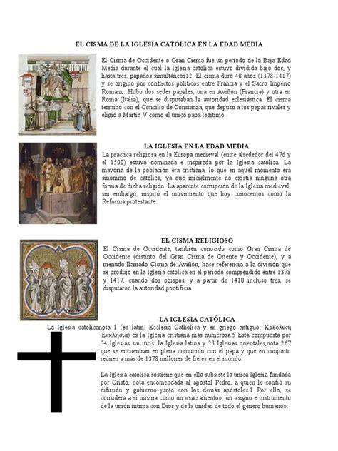 El Cisma De La Iglesia Católica En La Edad Media Pdf