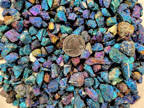 Raw Chalcopyrite Crystal Chips Aka Peacock Ore Vinacrystals