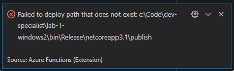 Failed To Deploy Path That Does Not Exist Issue Microsoft Vscode Azurefunctions GitHub