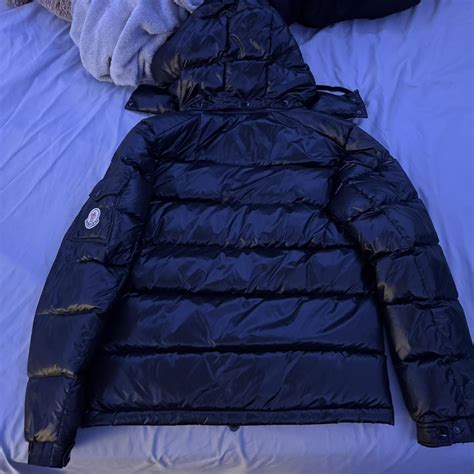 Black Moncler Puffer Jacket Size 2 Medium Worn Depop