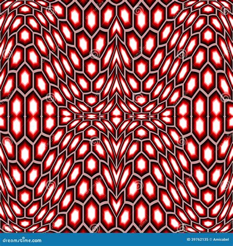 Design Seamless Distorted Hexagon Pattern Stock Vector Illustration