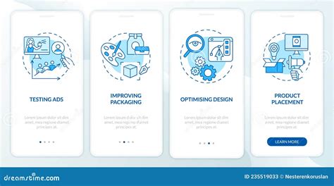 Use Of Neuroscience Onboarding Mobile App Page Screen Stock Vector Illustration Of Mockup