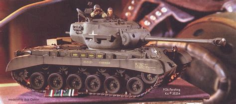 Pershing M26 Battle Tank Scale Model Close Up