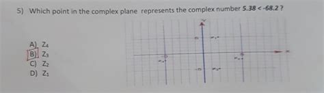 Solved Which Point In The Complex Plane Represents The Chegg