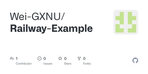 Github Wei Gxnurailway Example