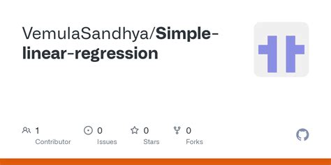 Github Vemulasandhyasimple Linear Regression
