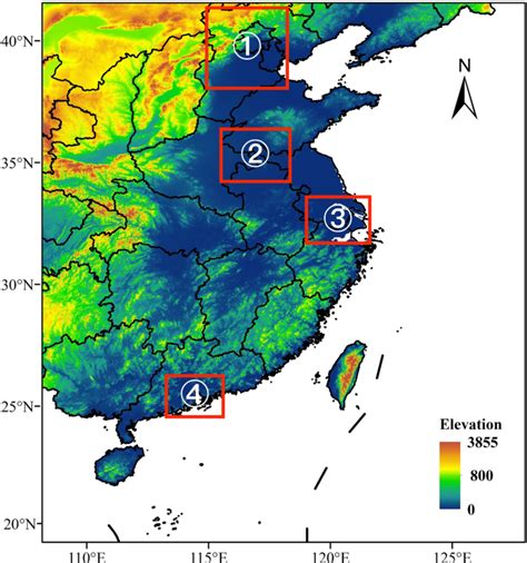 The Topography Unit M Of The Study Area And The Geographical Download Scientific Diagram