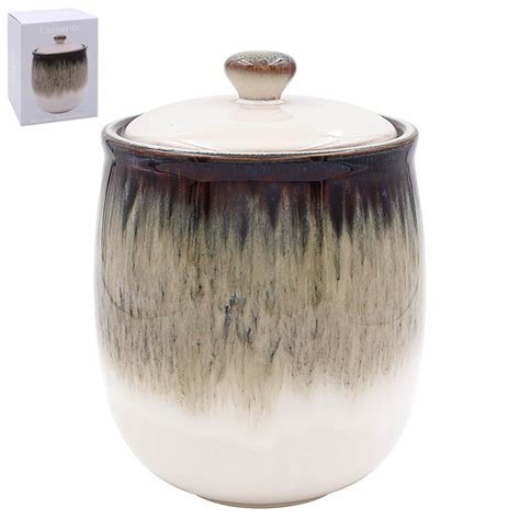 Reactive Glaze Canister Lesser And Pavey