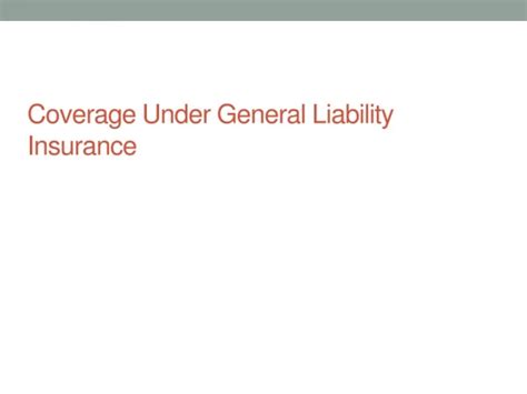 Ppt Understanding General Liability Insurance In Manhattan Types And