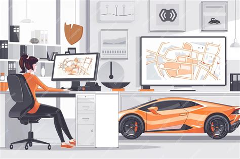 Woman Using Ai Technology For Her Work Tasks Premium Ai Generated Vector