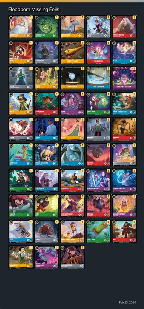Floodborn Missing Foils Lorcana Deck Lorcanagg