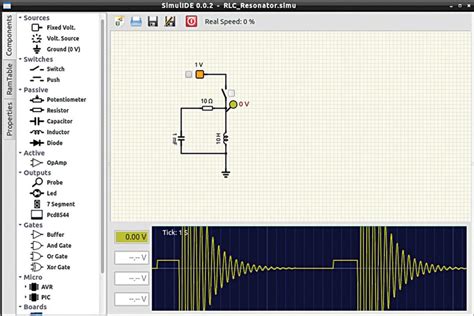 simulide for simulating electronic circuits software review