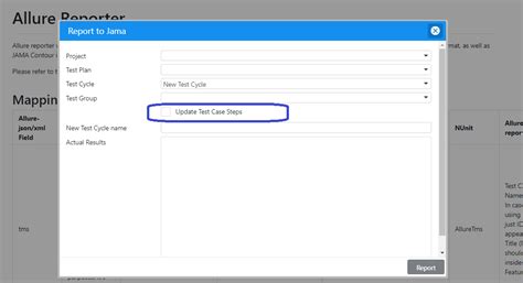 update test case in jama steps and description · issue 40 · systelab