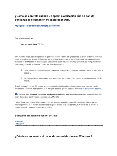 SoluciÓn Cuándo Un Applet O Aplicación Java No Se Ejecuta En El