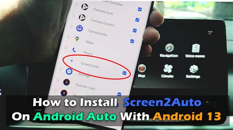 how to install screen2auto android auto with android 13 ictfix