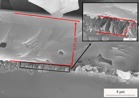 Sem Image Of Diamond Graphitization At The Interface Download
